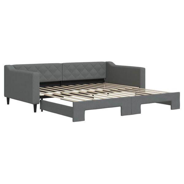 Kup Sofa rozsuwana, ciemnoszara, 100x200 cm, tkanina na arena.pl i ...
