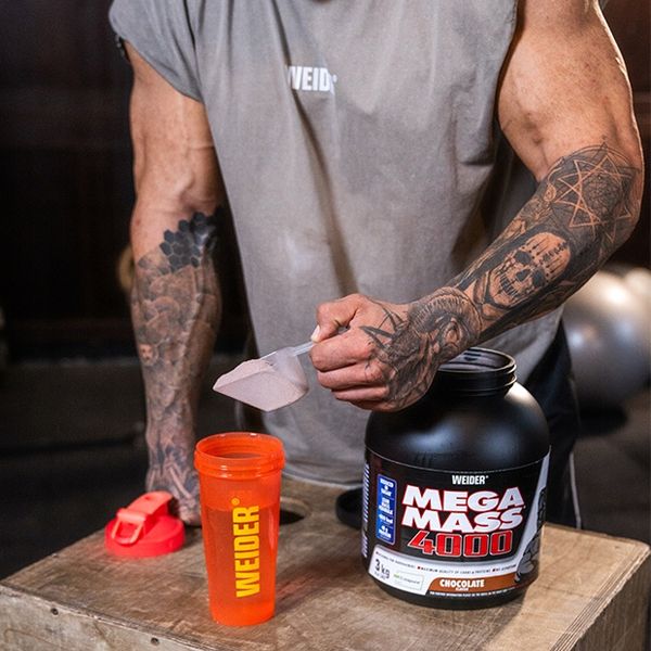 WEIDER MEGA MASS 4000 3kg WANILIA GAINER MASA BIAŁKO WĘGLOWODANY ...