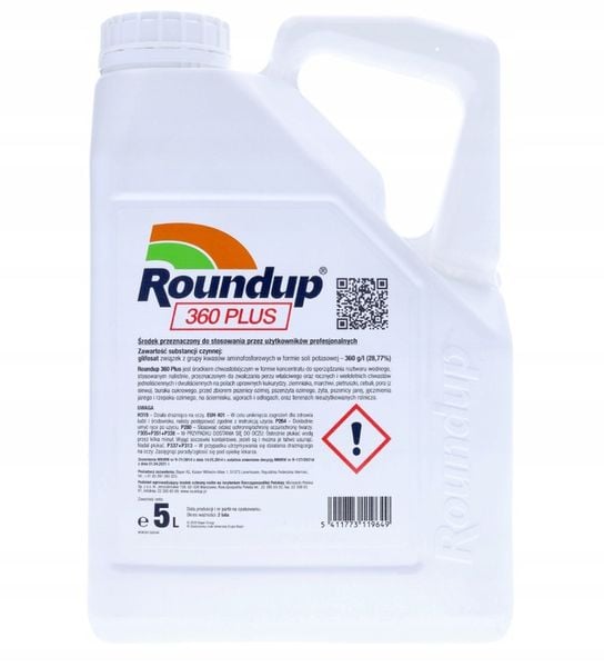 Kup ROUNDUP 360 PLUS 5L Bayer środek na chwasty glifosat na arena.pl i ...