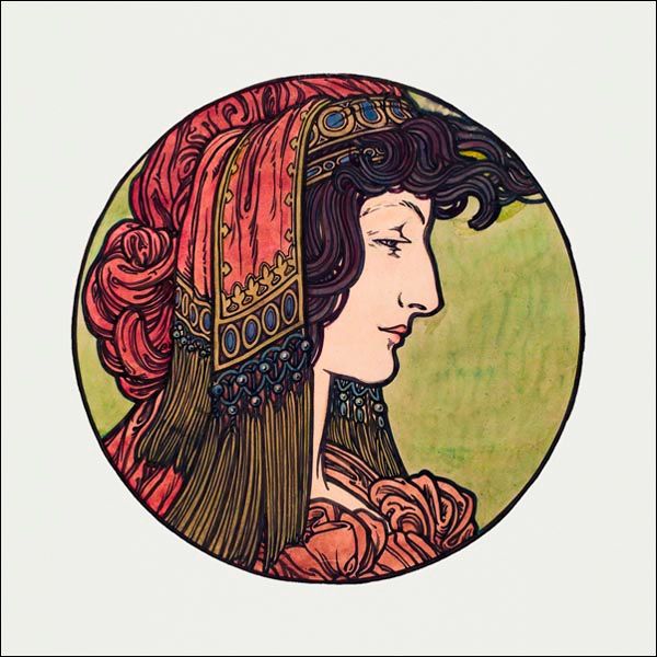 Stained glass window for the facade of the Fouquet boutique, Alphonse ...