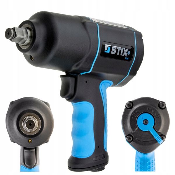 KLUCZ UDAROWY PNEUMATYCZNY Z UDAREM DO KOŁ KOMPRESORA 1/2'' 1700NM STIX - Arena.pl