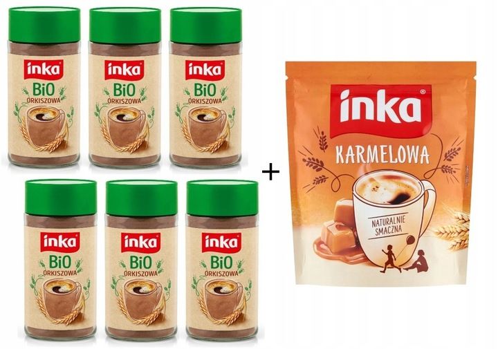 Inka Kawa Zbożowa Orkiszowa BIO EKO 6x100g - Arena.pl