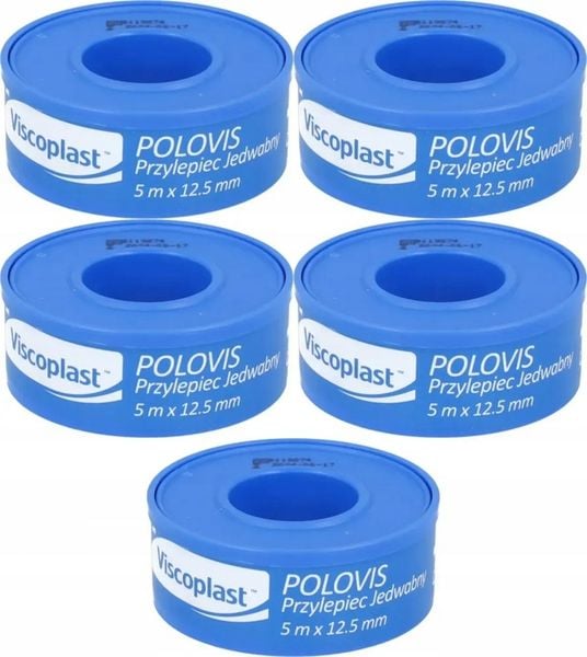 Kup VISCOPLAST Plasater na rolce POLOVIS PLUS 5m x 12 biały x 5 SZTUK ...