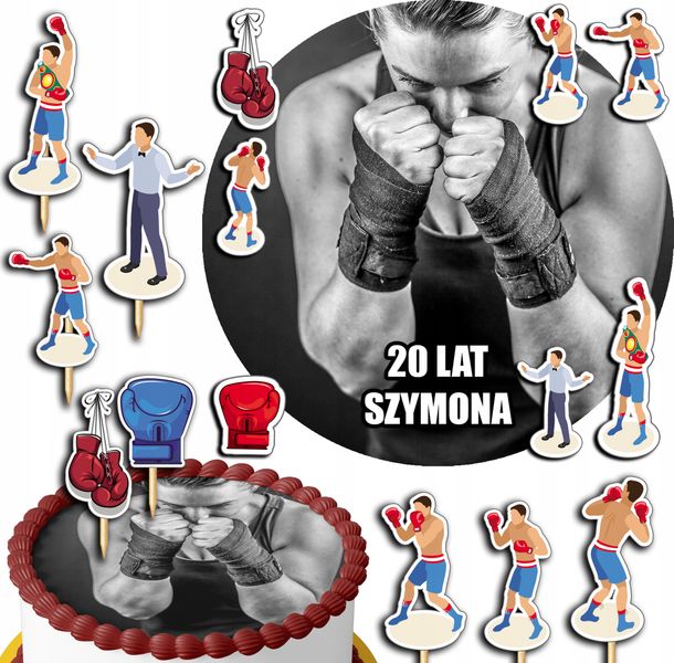 Kup ZESTAW OPŁATEK NA TORT 20CM + TOPPERY PAPIEROWE - BOKS WALKA 15CM ...
