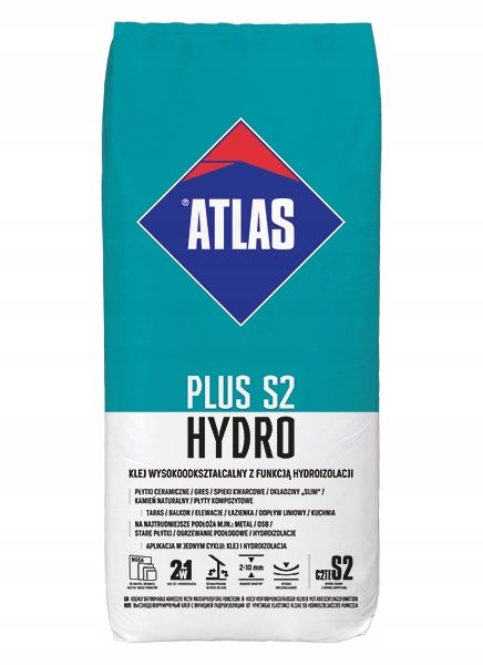 Kup Klej hydroizolacja do płytek ATLAS PLUS S2 HYDRO 15 kg na arena.pl ...