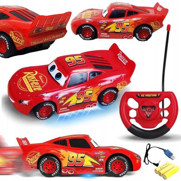 Kup CARS ZDALNIE STEROWANY AUTA ZYGZAK McQUEEN RC SAMOCHÓD NA PILOTA ...