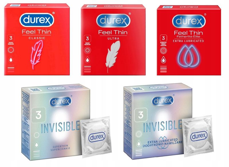 DUREX Zestaw Super Cienkich Prezerwatyw Mix 15szt - Arena.pl