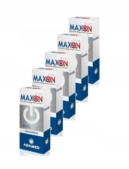 MaxON ACTIVE 25mg 8 tabletek z sildenafilem na erekcję - Arena.pl
