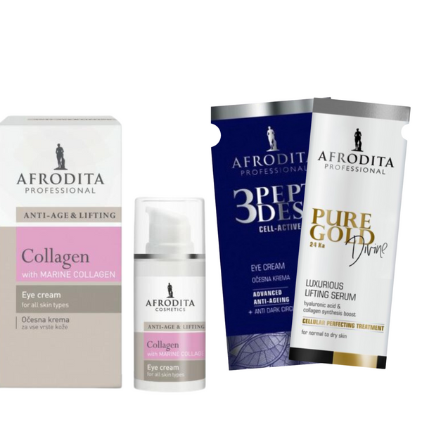 Afrodita Collagen Krem Do Skóry Wokół Oczu + 2 Próbki - Arena.pl