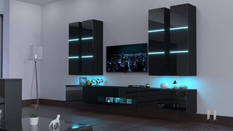 Meblościanka Zestaw Meble Ścianka Salon RTV N53 - Arena.pl