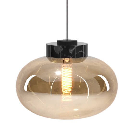 Kup Wisząca lampa Moonstone P0516 Maxlight szklana bursztynowa czarna ...