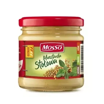 MOSSO MUSZTARDA STOŁOWA 180G SŁOIK - Arena.pl