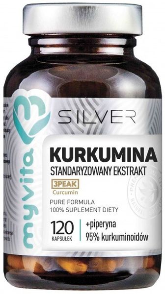 MYVITA KURKUMINA 95% PIPERYNA 120k KURKUMA PIEPRZ - Arena.pl