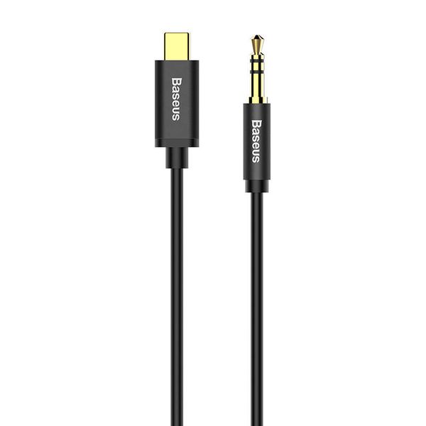Kabel audio USB-C do mini jack 3,5mm Baseus Yiven 1.2m (czarny) - Arena.pl