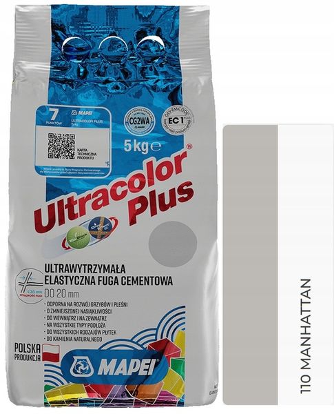 MAPEI FUGA Ultracolor Plus 110 MANHATTAN 5kg - Arena.pl