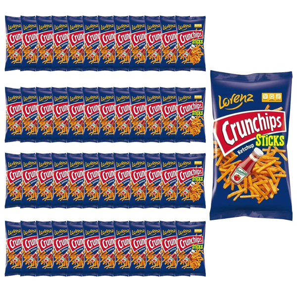 Kup Crunchips Sticks Chipsy ziemniaczane o smaku ketchup 70 g x 48 ...