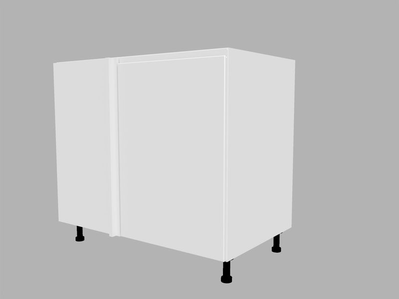 Szafka dolna 110 cm narożna, podchwyt biały połysk, mat, kolory SIMPLE ...