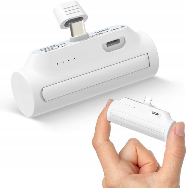 MAŁY POWERBANK KIESZONKOWY 5000mAh POWER BANK PRZENOŚNA ŁADOWARKA USB ...