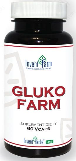 GLUKO FARM 60 Kapsułek Prawidłowy poziom cukru - Nowy skład - Arena.pl