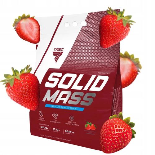 Kup GAINER TREC SOLID MASS OGROMNA PACZKA 5800g MASA BIAŁKO WĘGLOWODANY ...