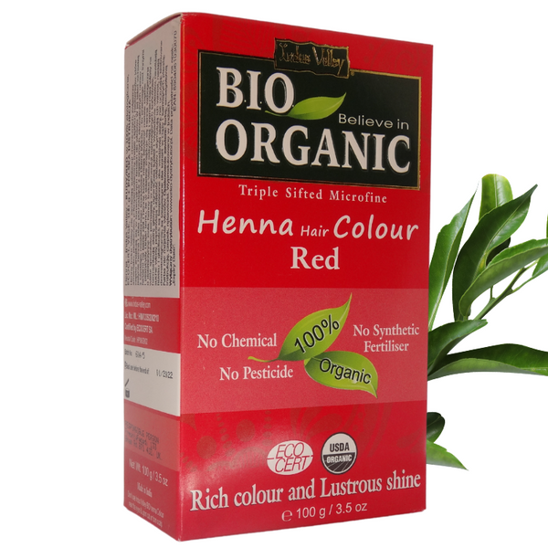 Henna - ziołowa farba do włosów na bazie henny RUDY 100 g Indus Valley ...