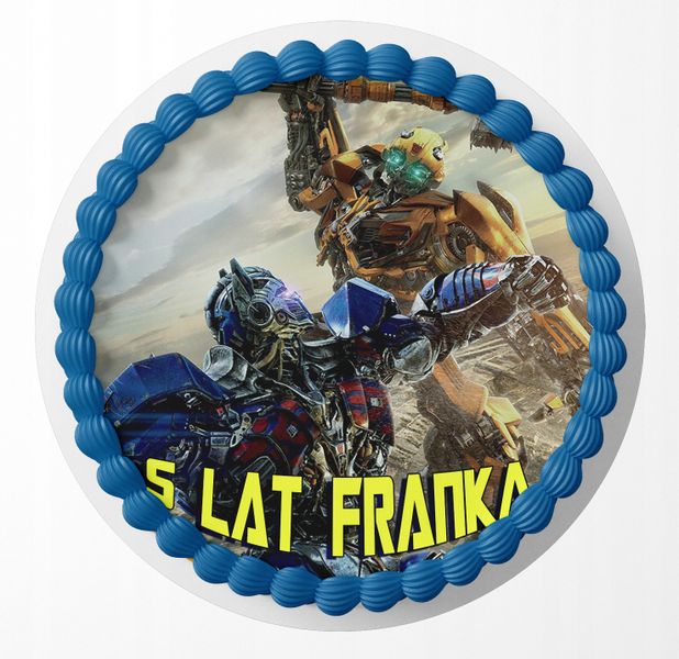OPŁATEK NA TORT 23CM - TRANSFORMERS WZORY + GRATIS - Arena.pl