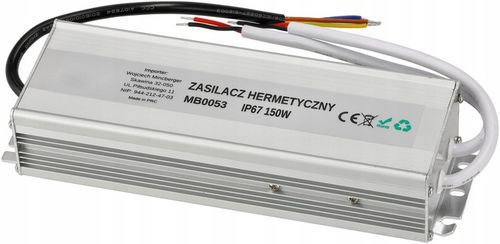 Kup Zasilacz LED 12V Do Taśm Hermetyczny Wodoodporny 12A 150W na arena ...