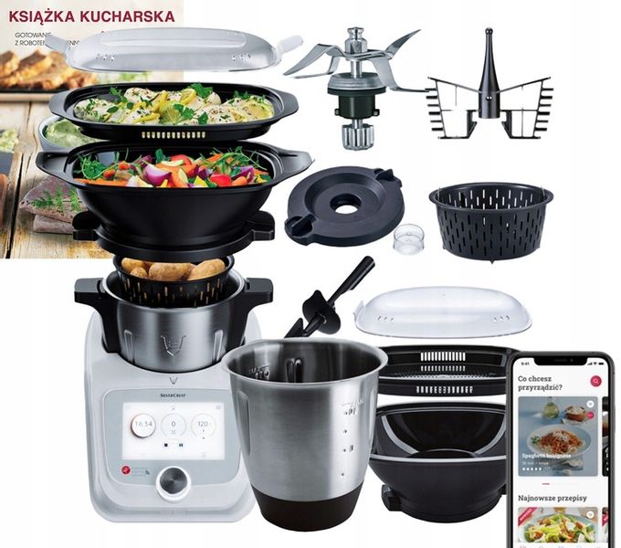 ROBOT KUCHENNY LIDLOMIX 2024 MONSIEUR CUISINE CONNECT Wi-Fi MEGA ZESTAW ...