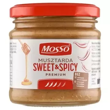 Kup MOSSO MUSZTARDA SWEET&SPICY 180G SŁOIK na arena.pl i ciesz się ...