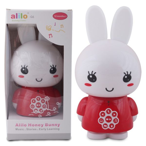ALILO Króliczek interaktywny z bajkami Honey Bunny Czerwony - Arena.pl