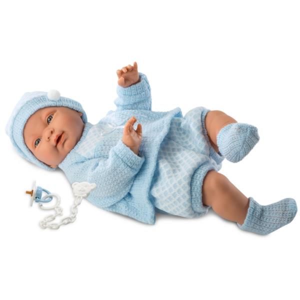 Hiszpańska lalka bobas chłopiec Hugo 45cm - full body - Arena.pl