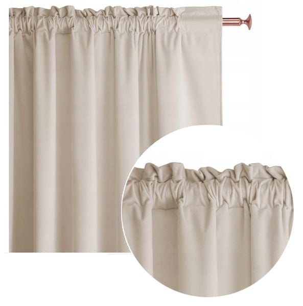 Zasłona Kremowa 140x280 Taśma Żabki - Arena.pl