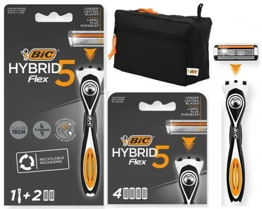 BIC Hybrid 5 Flex maszynka do golenia + 6 wkładów - Arena.pl