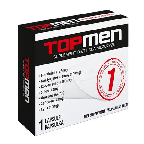 Kup TopMen NAJSKUTECZNIEJSZE TABLETKI NA EREKCJĘ 1 TABLETKA na arena.pl ...