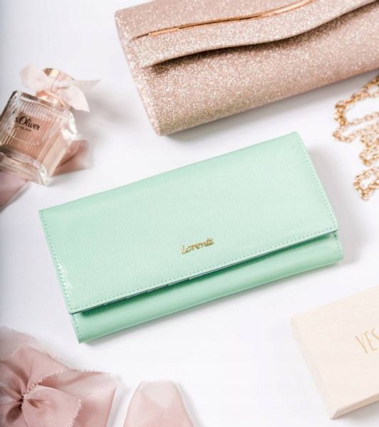 Lakierowany, Duży Portfel Damski Ze Skóry Naturalnej — Lorenti ...