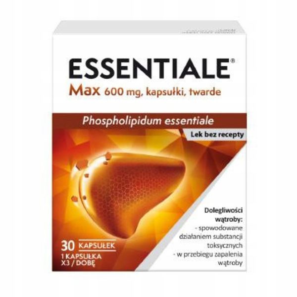 6x Essentiale Max Na wątrobę 600 mg 30 kapsułek - Arena.pl