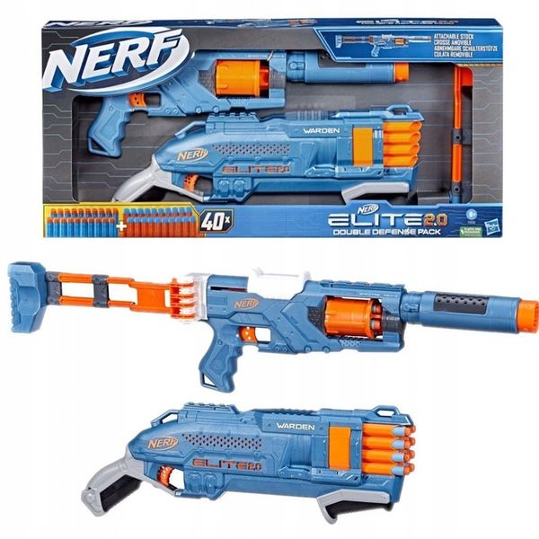 NERF ELITE 2. 0 WYRZUTNIA DOUBLE DEFENSE PACK F5033 NERF - Arena.pl
