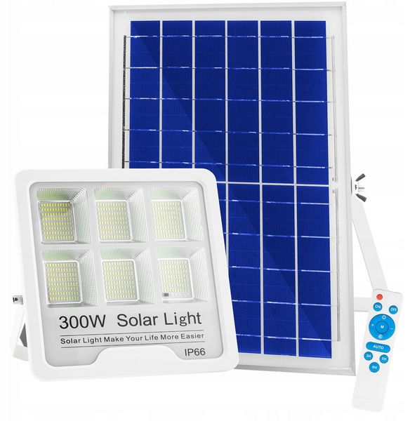 LAMPA SOLARNA LED NAŚWIETLACZ SOLAR PANEL HALOGEN PILOT IP66 300W ...