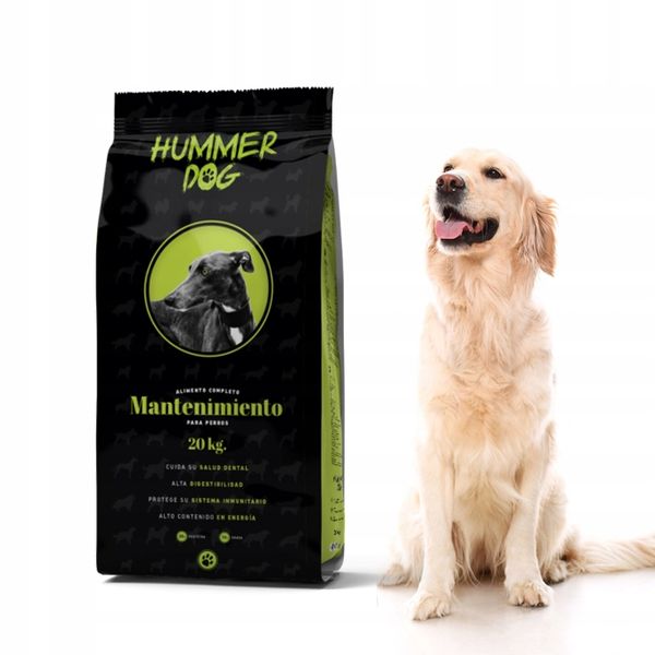 KARMA SUCHA DLA PSA OWCZAREK GOLDEN DUŻE RASY HUMMER BASIC 20KG - Arena.pl