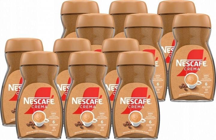 Kawa rozpuszczalna Nescafé Crema 200g x12 - Arena.pl