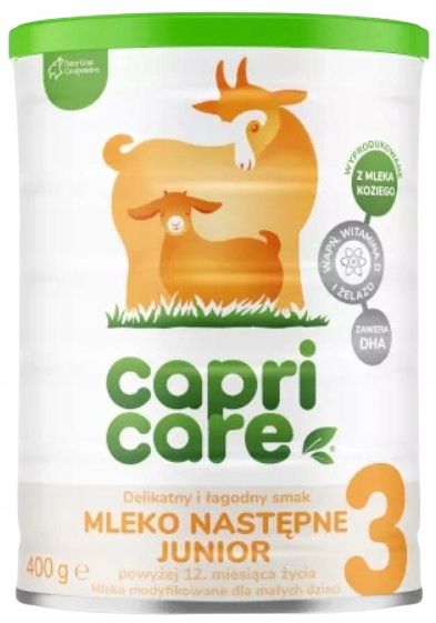 CAPRICARE 3 JUNIOR mleko dla dzieci oparte na kozim mleku 400 g - Arena.pl