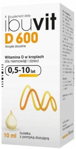 Ibuvit D 600 Krople Doustne 600 jm 10ml - Arena.pl