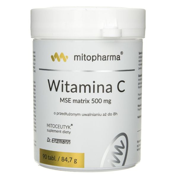 Kup Dr. Enzmann Witamina C MSE matrix 500 mg - 90 tabletek na arena.pl ...