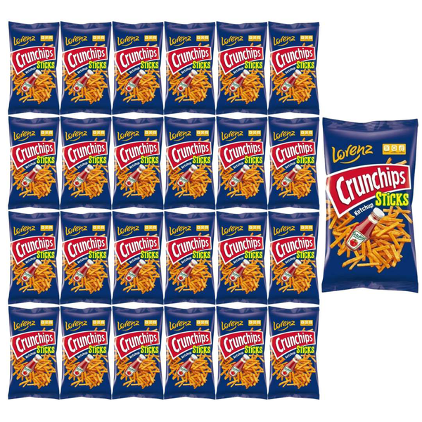 Kup Crunchips Sticks Chipsy ziemniaczane o smaku ketchup 70 g x 24 ...