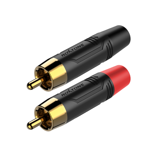 Wtyk typu RCA Roxtone RF2CS-BG (2 sztuki) - Arena.pl