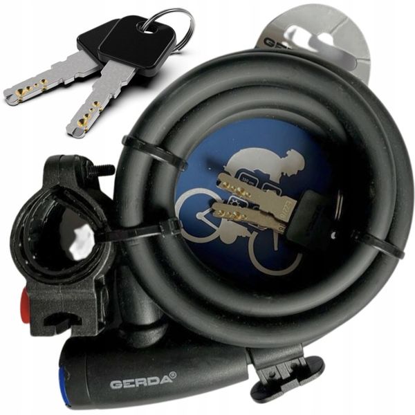 ZAPIĘCIE Rowerowe BLOKADA zabezpieczenie do Roweru Linka GERDA Flex - Arena.pl