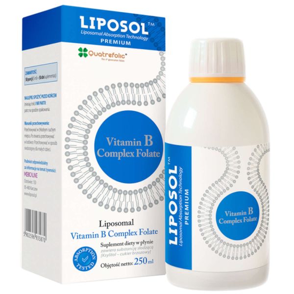 LIPOSOL Liposomalna Witamina B Complex 250ml - Arena.pl