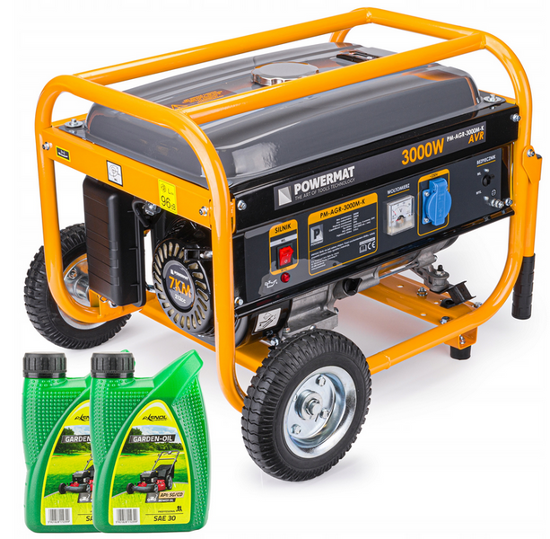 AGREGAT PRĄDOTWÓRCZY GENERATOR 3000W 230V AVR KOŁA PM-AGR-3000M-K ...