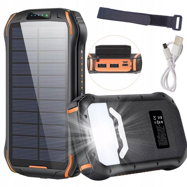 Kup SOLARNY POWER BANK 26800mAh 2xUSB LATARKA INDUKCJA na arena.pl i ...