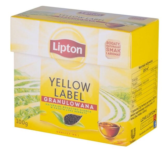 Herbata Lipton Czarna, Granulowana, 100G - Arena.pl